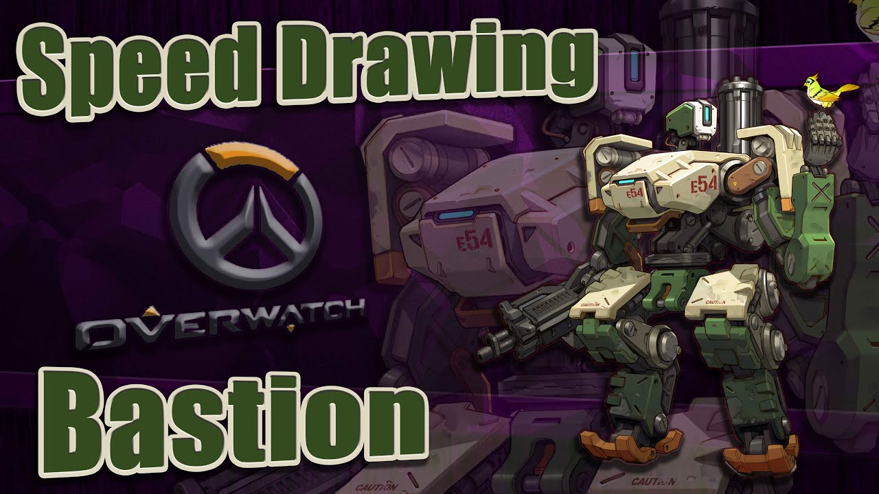Speed Drawing Video: Bastion (Overwatch!) - YouTube