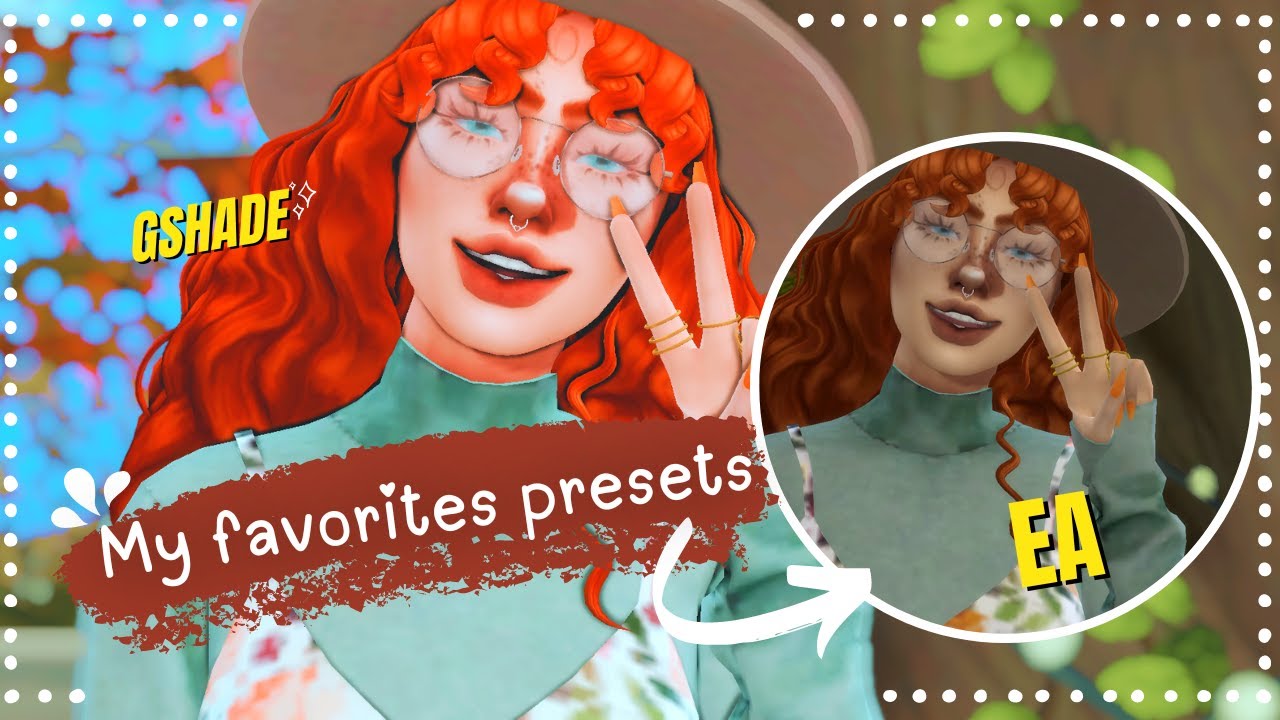 MY TOP PRESETS + links | Gshade & Reshade: The Sims 4 | LOLAPLAY🌙 - YouTube