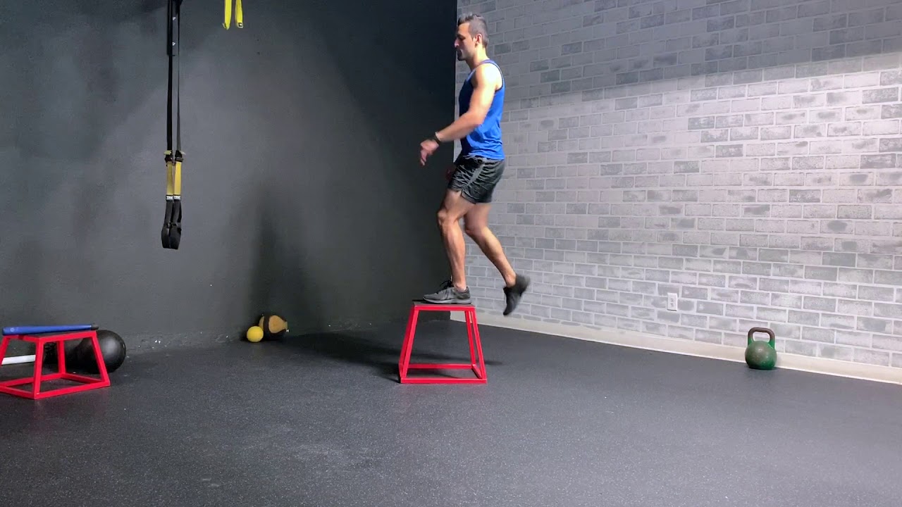 Box Single leg Step up - YouTube