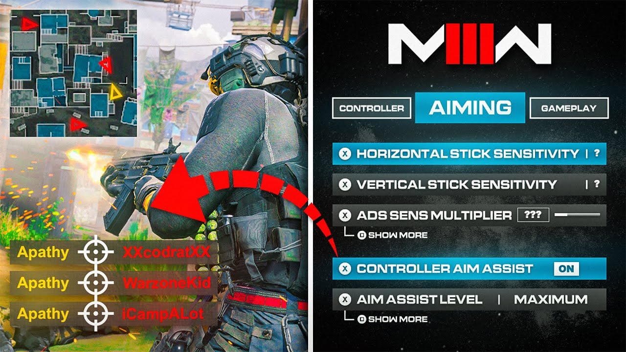 the BEST Pro Player SETTINGS for Call of Duty MW3!! (Pro Controller ...