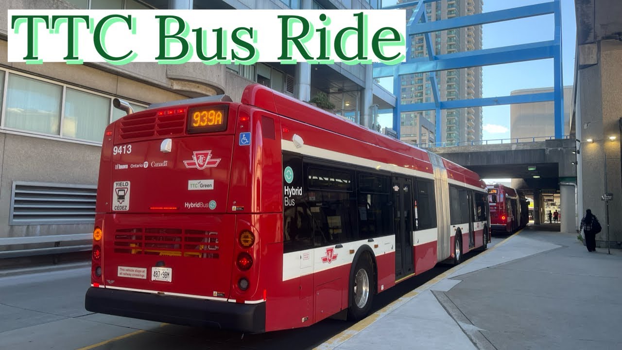 Toronto TTC 939A Finch Express Bus Ride - Full Main Route Eastbound 9/2 ...