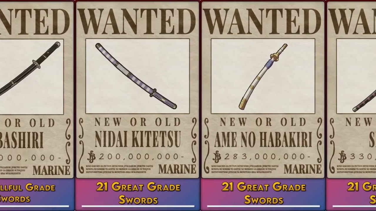 ONE PIECE IF Meito Have Bounties | Legendary Sword - YouTube