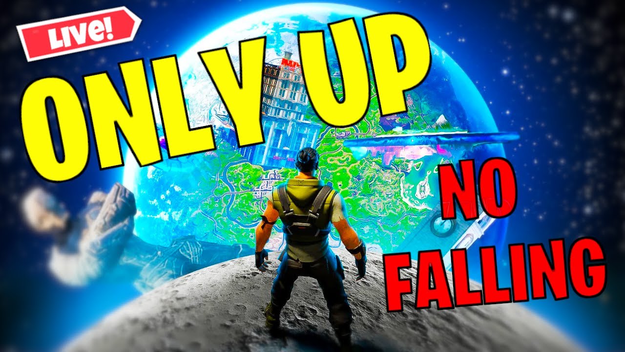 🔴Fortnite Live - Only up NO FALLING Challenge #fortnite #live # ...