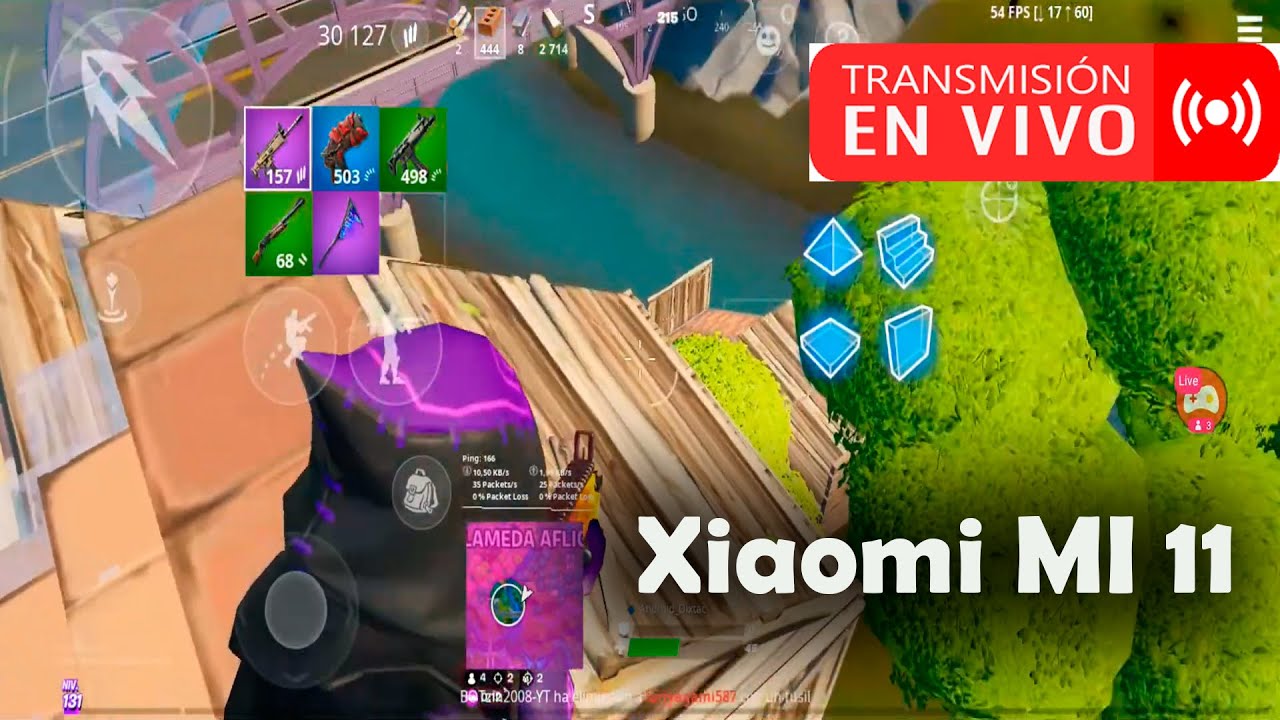 Jugando Fortnite móvil - Xiaomi MI 11 - En vivo 60fps - YouTube