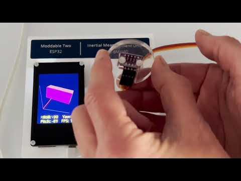 FAST interactive visualization of Bosch BMI160 IMU sensor on ESP32 ...