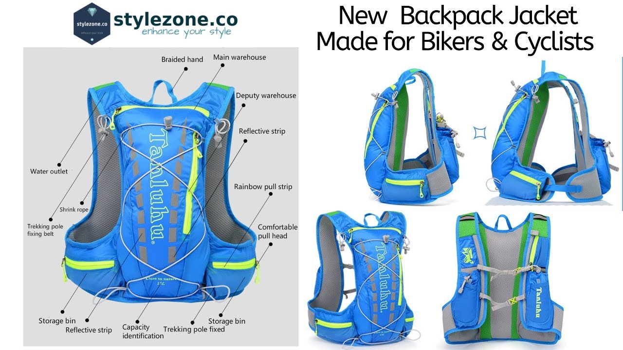 Travelers Backpack Specially Made for Bikers and Cyclists - YouTube