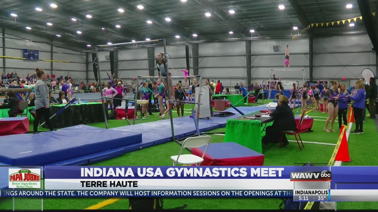 Indiana USA Gymnastics Meet - YouTube