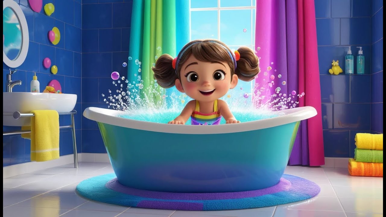 Splish, Splash, A Rainbow Bath | Fun Water Play Song for Kids ...