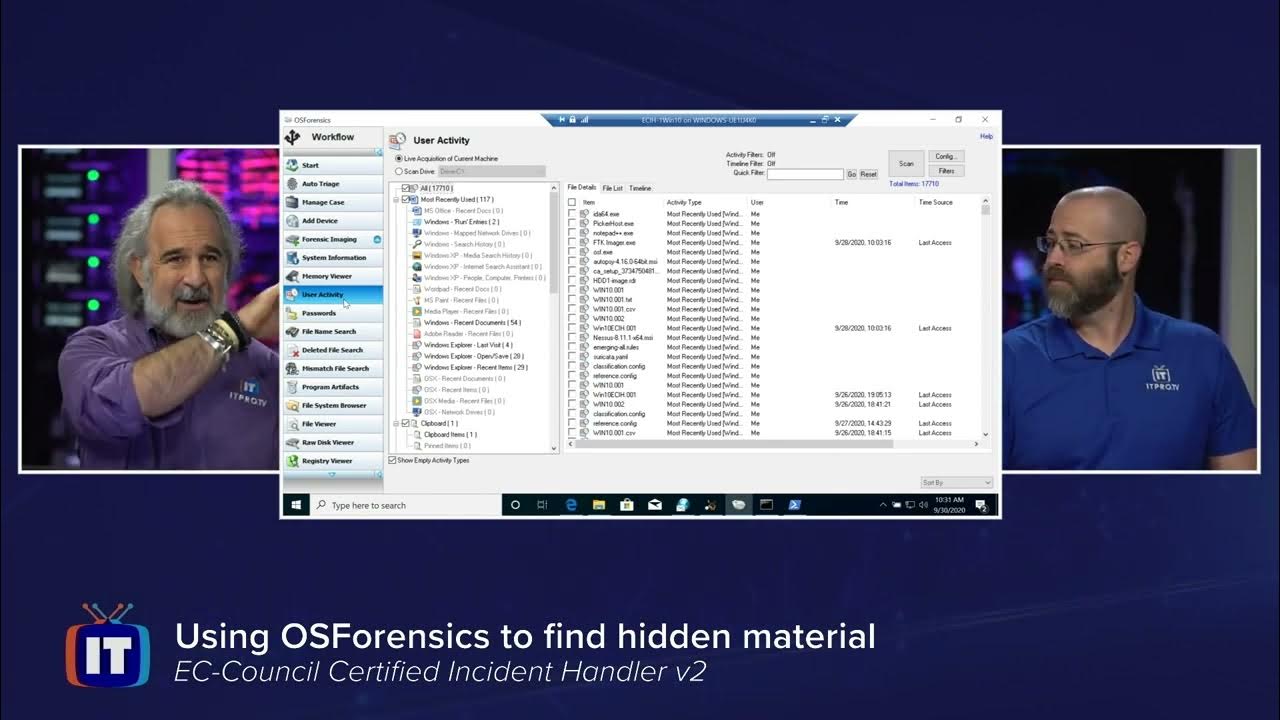 Using OSForensics to find hidden material - YouTube