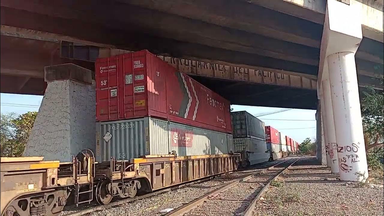 Intermodal México Mexicali FXE 4620 Rumbo Norte - YouTube
