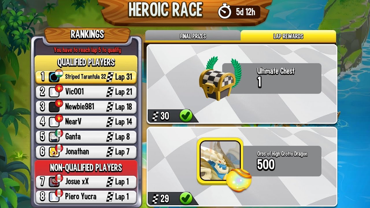 Dragon City ~ I completed New Heroic race lap 30 because to much bug ...
