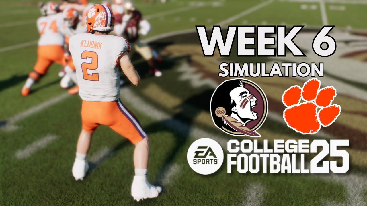 Clemson vs Florida State | College Football 25 | Full Game Simulation ...