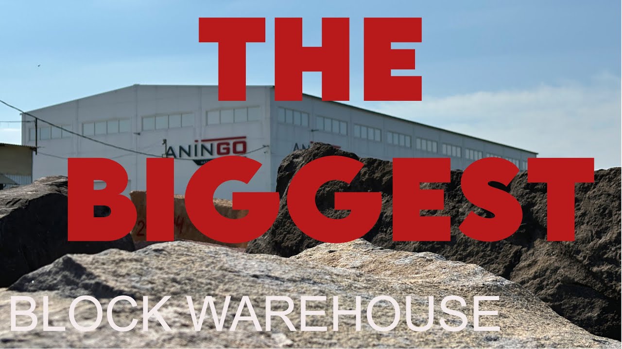 The largest warehouse of stone blocks - YouTube