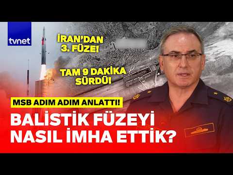 Türkiye 9 dakikada balistik füzeyi nasıl imha etti? MSB İLK KEZ tek tek anlattı!