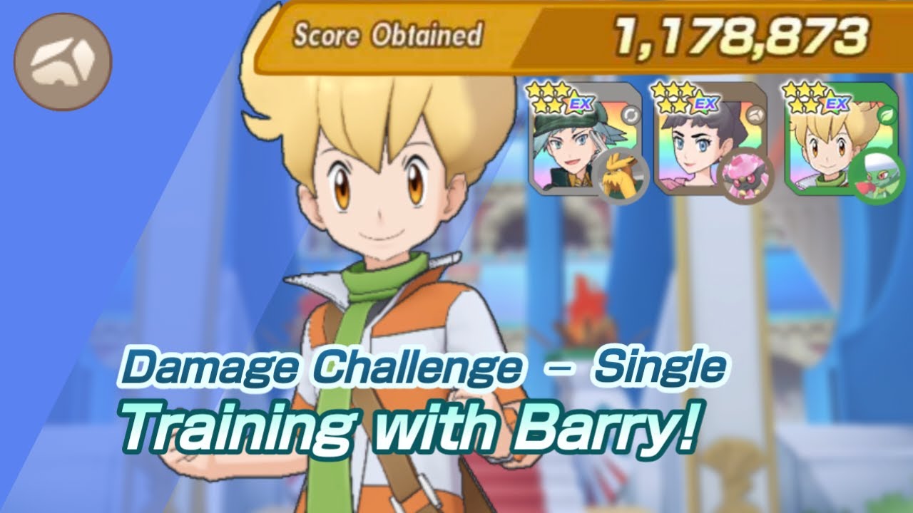 Training with Barry! (1,178,873 points) - Pokémon Masters EX - YouTube