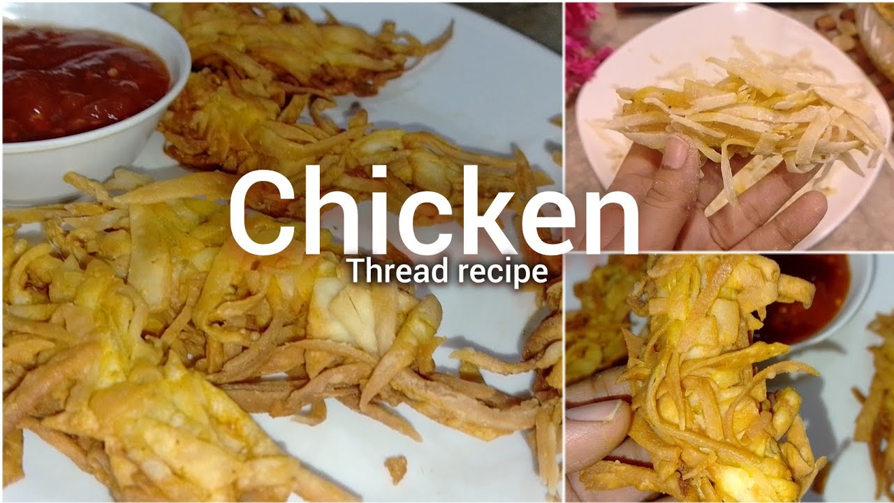 Crispy chicken thread recipe 👍|| how to make chicken thread recipe ...
