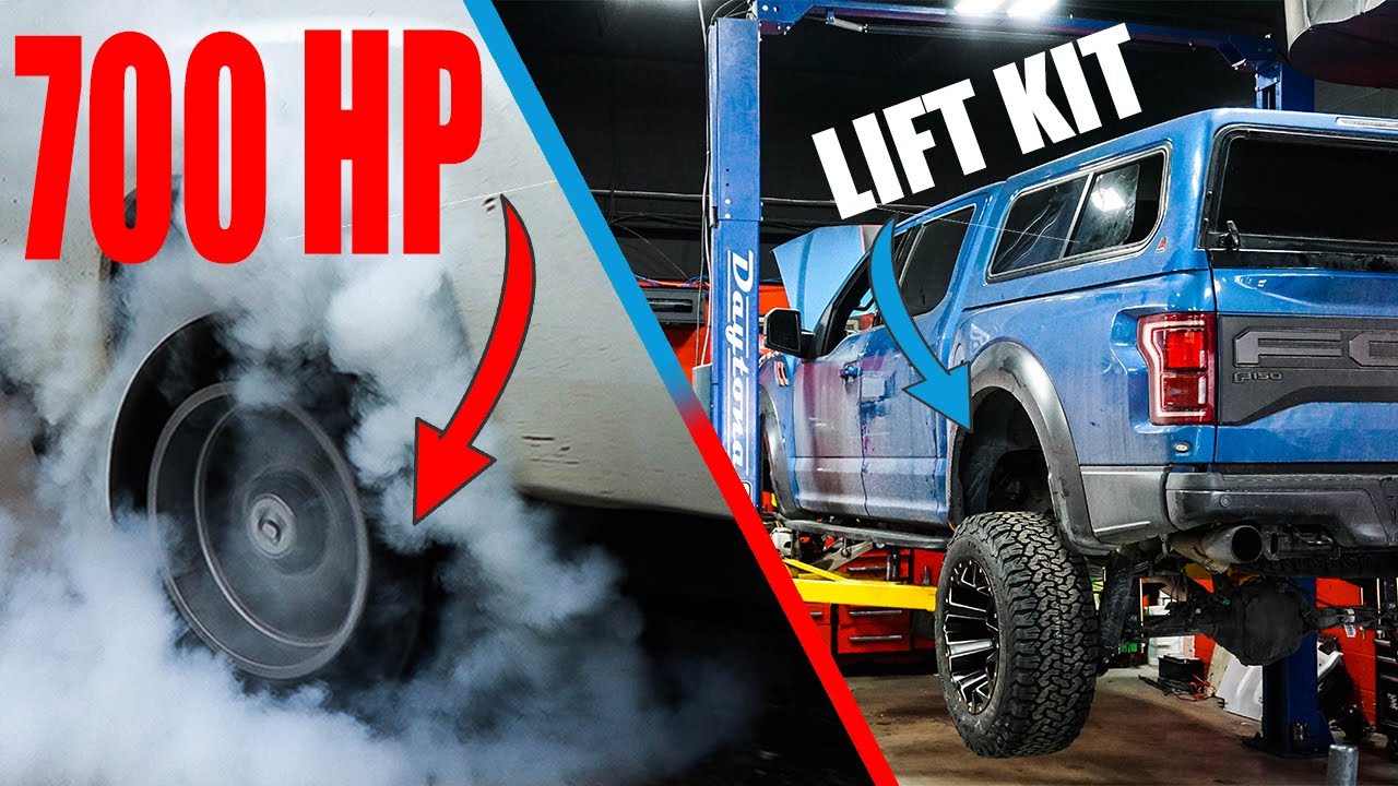 2020 FORD RAPTOR GETS 4 INCH FABTECH LIFT KIT!!! **700HP TRUCK BURNOUT ...