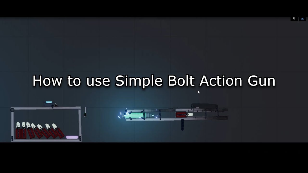 How to use a Simple Bolt Action Gun (People Playground) - YouTube