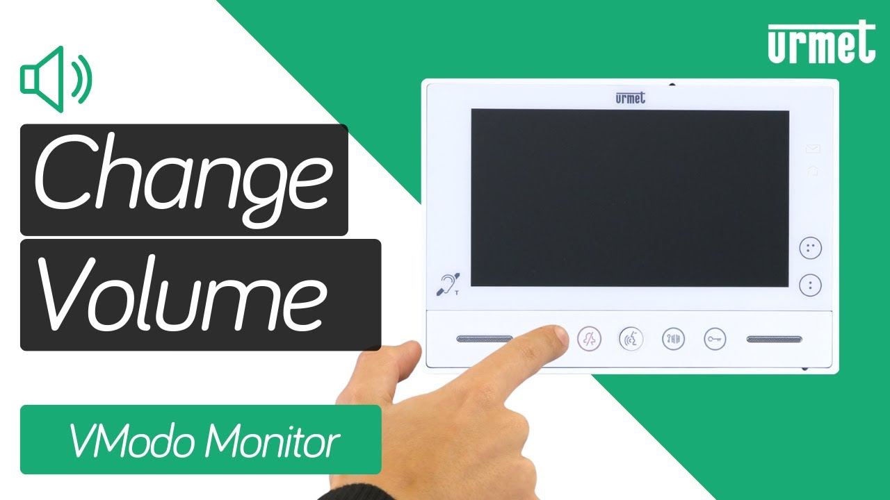 How to Change the Volume - Urmet VModo Handsfree Monitor - YouTube
