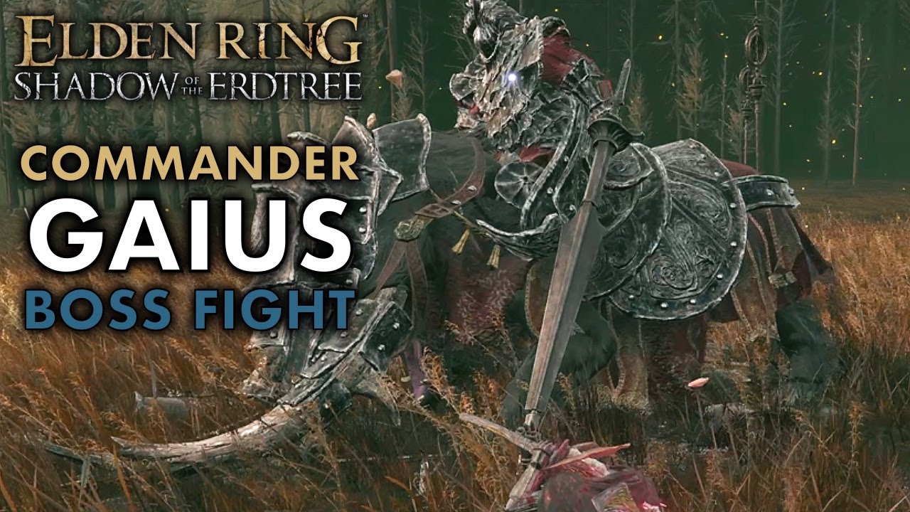 ELDEN RING Shadow of the Erdtree DLC - Commander Gaius Boss - YouTube