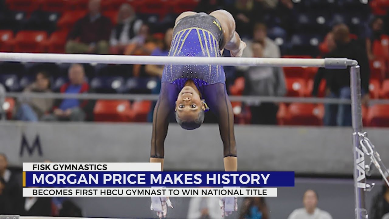 Morgan Price becomes first HBCU gymnast to win national title - YouTube