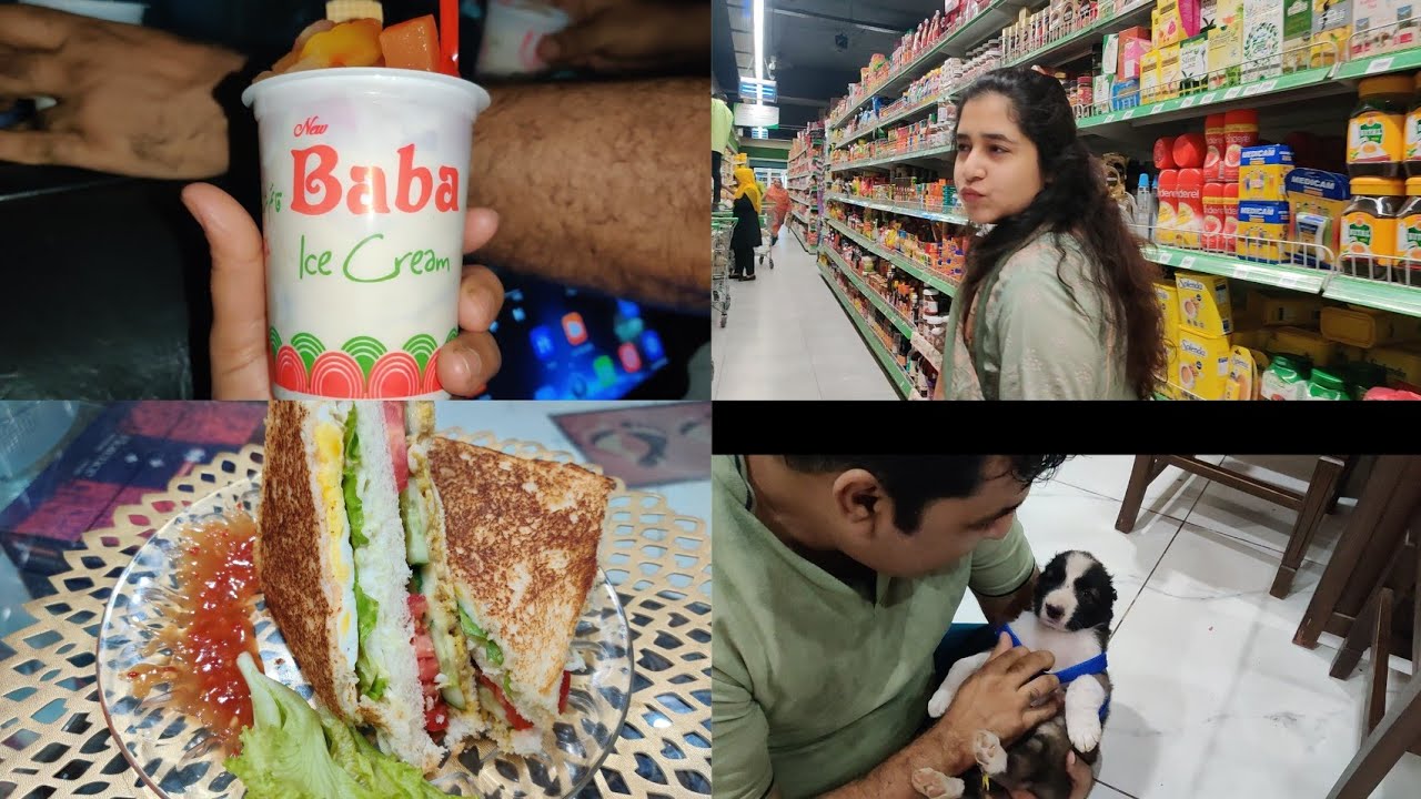 Baba ice cream Multan ki famous🍨/club sandwich 🥪 sister in-law ghar ai♥ ...