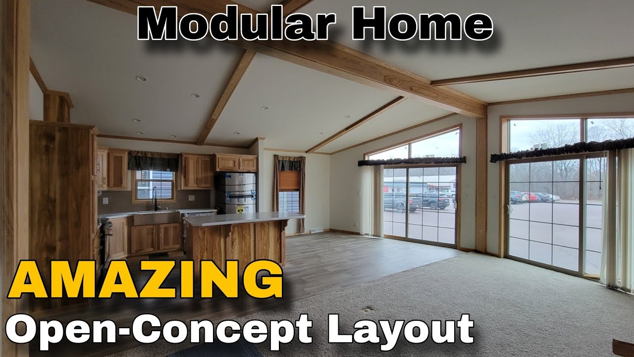 This Wood Cabin Modular Home is The PERFECT LAKE HOUSE - YouTube
