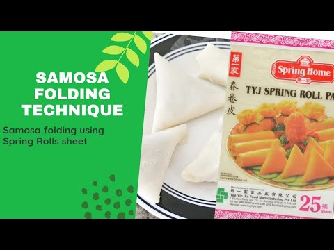 How to fold Samosa perfectly || Samosa folding technique | Samosa ...