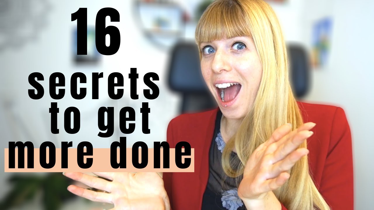 16 secrets to INSTANTLY get more done IN A DAY | Productivity tips ...