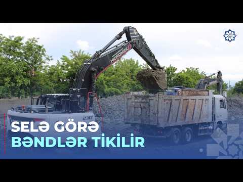 Sel təhlükəsinə qarşı Talaçay və Zilbançayda beton bəndlər tikilir