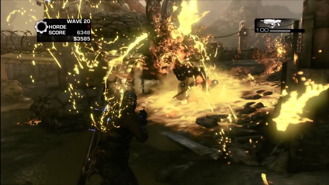 The Unkillable Lambent Zerker l Gears of war 3 Horde 2.0 Glitch - YouTube