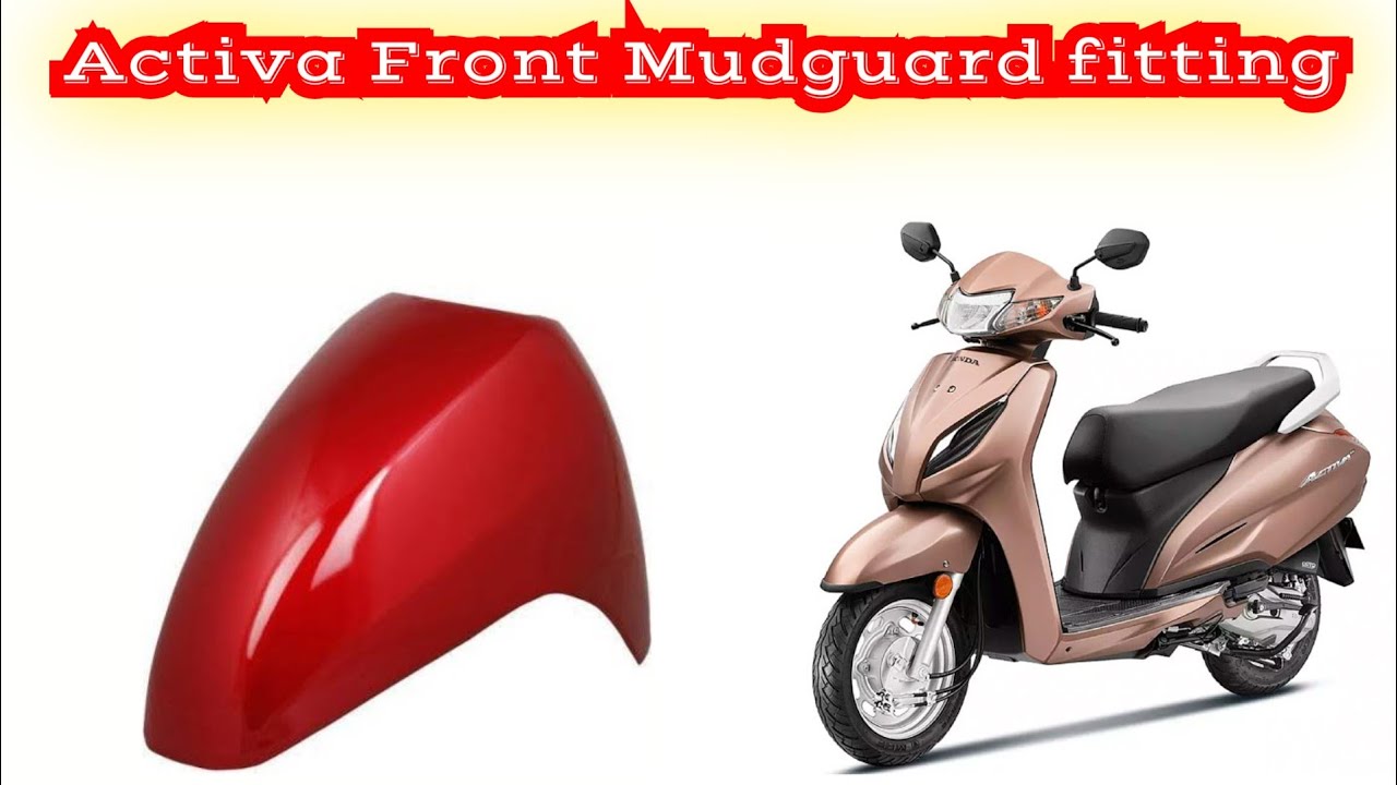 Honda activa Front Mudguard Fitting - YouTube