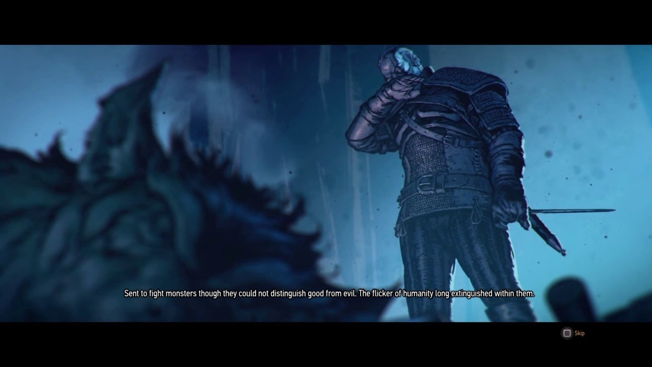 THE WITCHER INTRO SCENE - ART CINEMATIC - YouTube