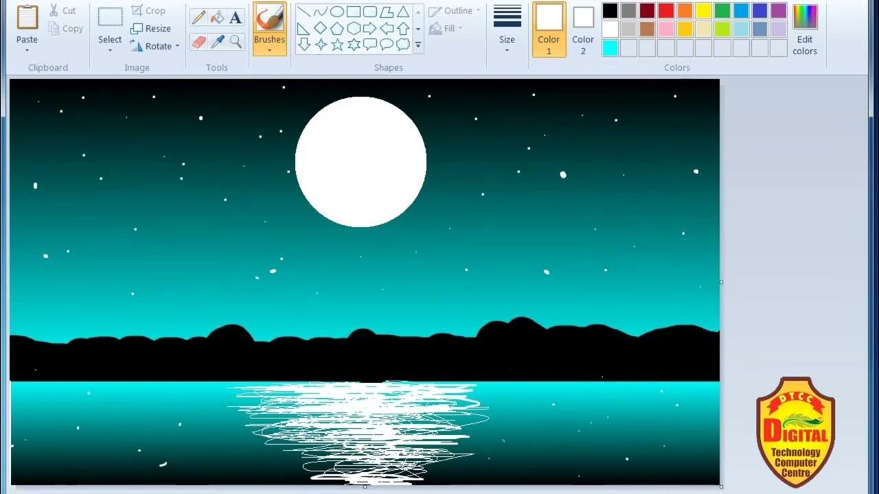 How to Draw in Ms Paint | drawing in paint in computer | paint in ...