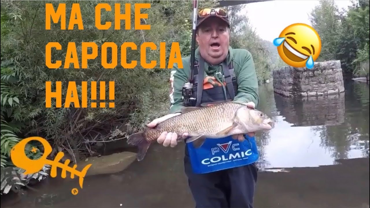 INCREDIBILE...a pesca di CAPOCCIONI sotto il ponte - YouTube