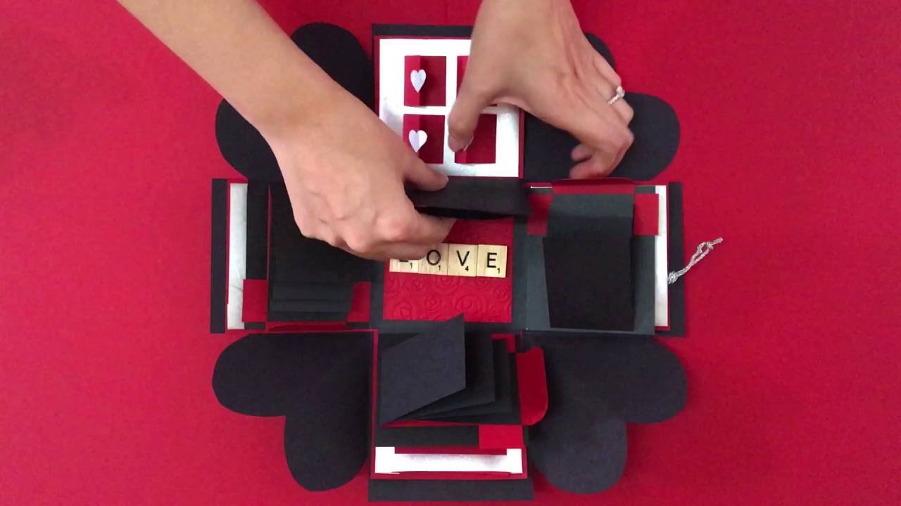 Love Explosion Box // Love Exploding Box - YouTube
