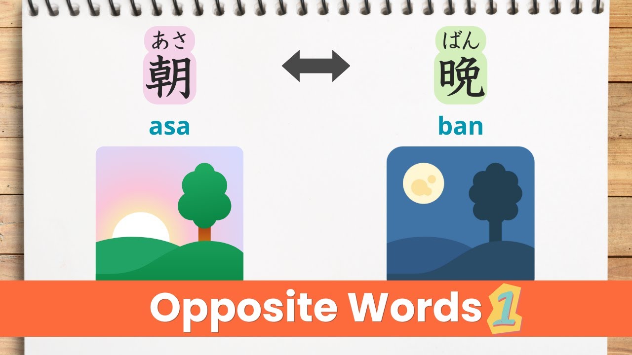 80 Opposite Words in Japanese (Part 1) | Basic Japanese Vocabulary for ...
