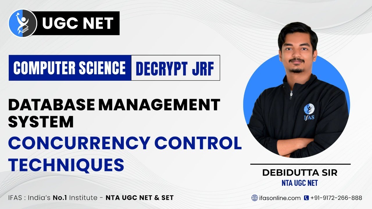 Concurrency Control Techniques Normalization In Dbms Dbms Ugc Net Ifas Youtube