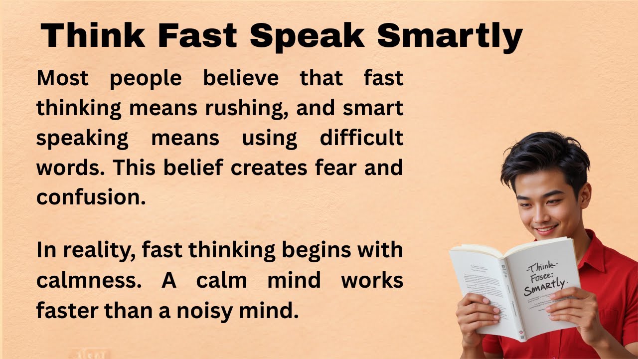 Think Fast Speak Smartly || Learn English || Improve Your English ...