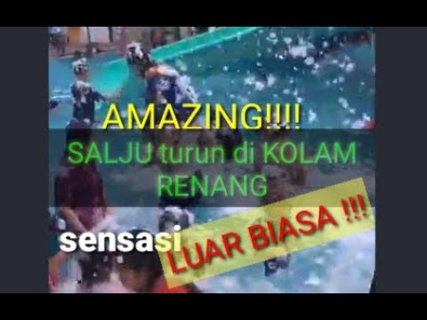 AMAZING !!!! sensasi berenang di guyur SALJU