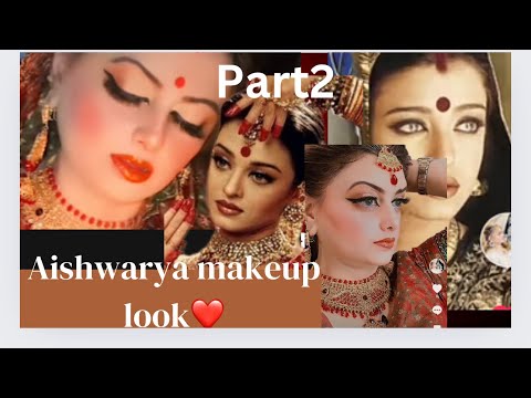 Recreat look of aishwarya 😉detail video of model look with soft makeup ♥️🔥
