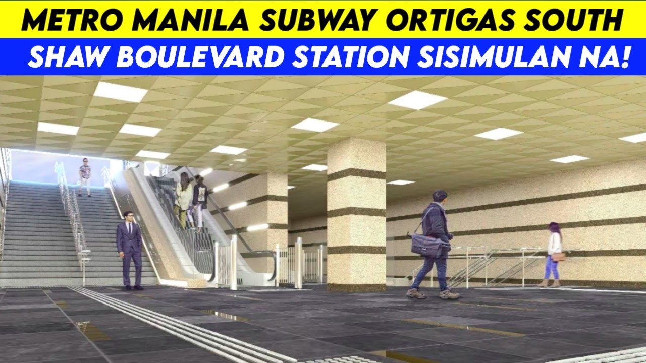 Metro Manila Subway Ortigas and Shaw Station Sisimulan na - YouTube