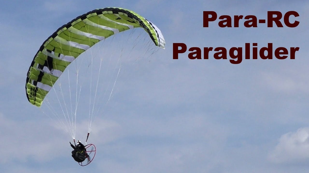 Para-RC RC paramotor, scale electric powered paraglider, 2018 - YouTube