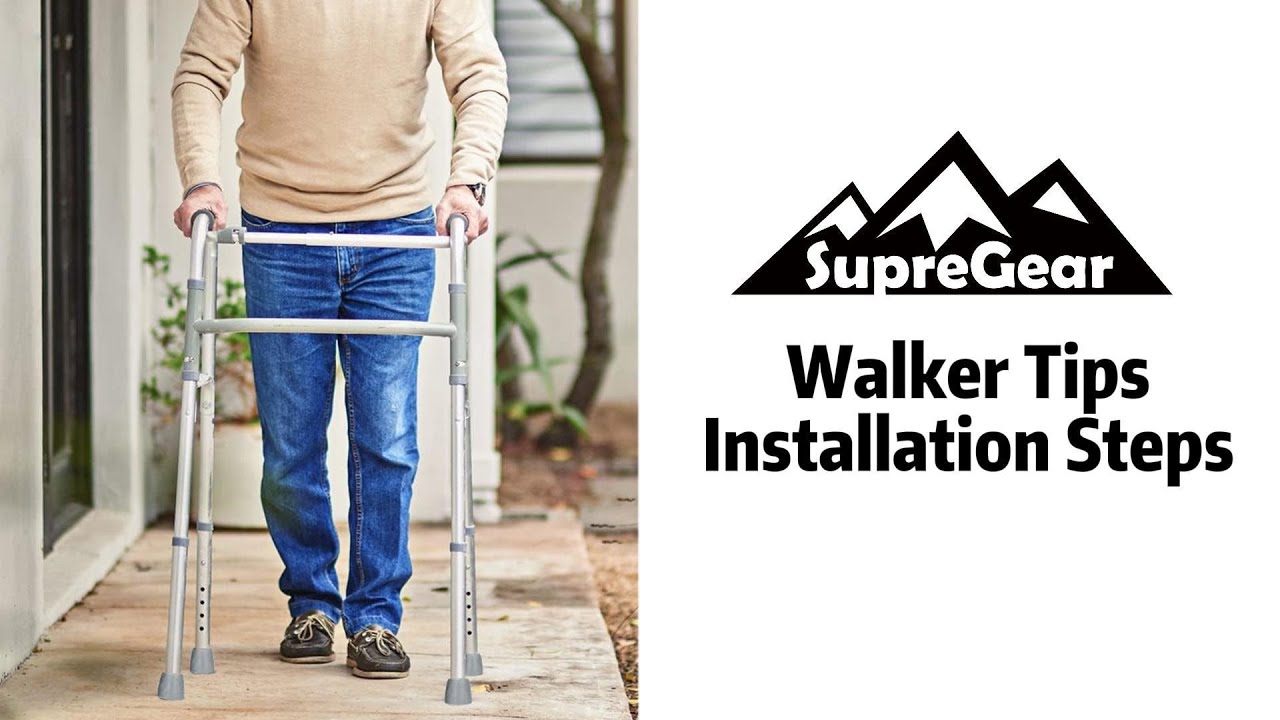 SupreGear 4 Pack Walker Tips Walker Accessory (B0BRSDS9B2) - YouTube