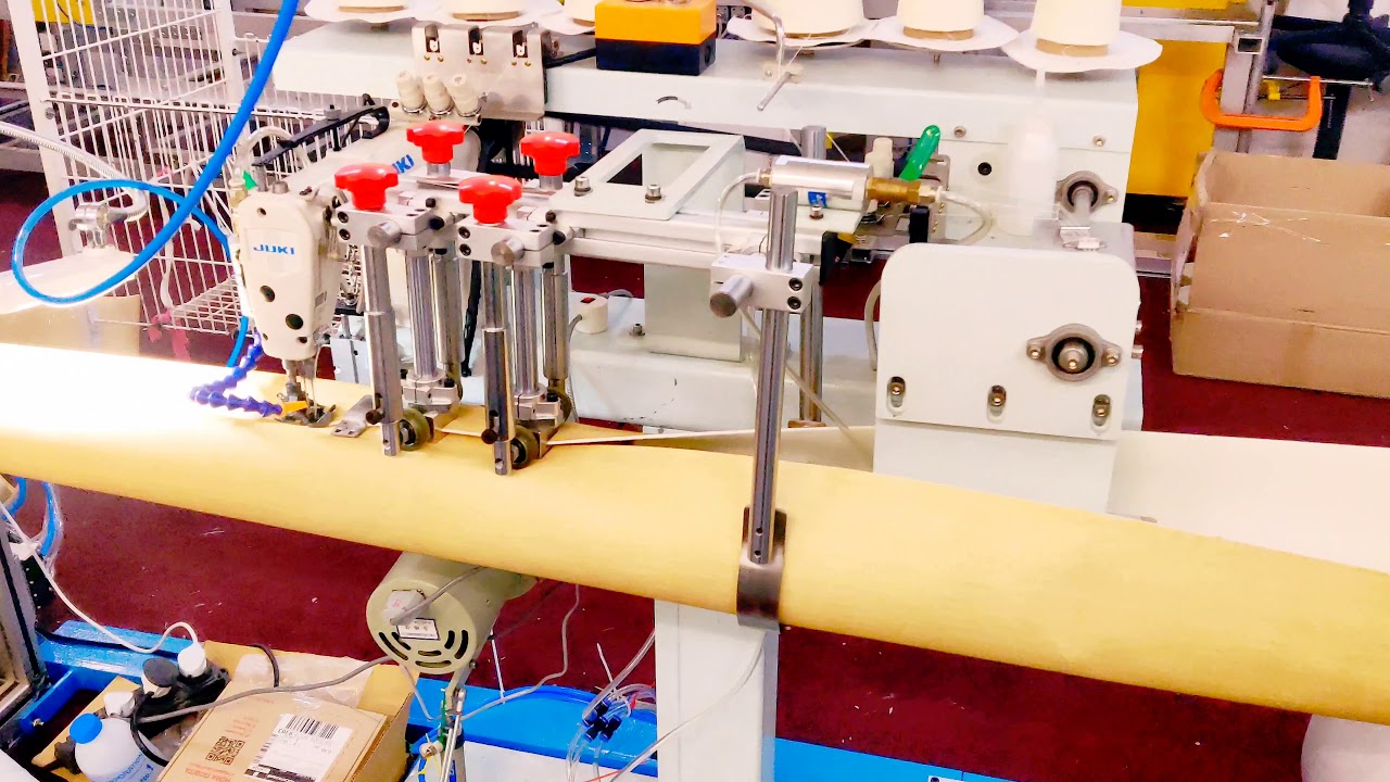 Line for sewing filter bags at high speed. Dnipro, Ukraine. Harmony ...