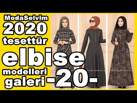 Modaselvim 2020 Tesettür Elbise Modelleri Galeri 20 Uzun Boydan Elbiseler