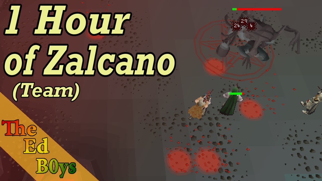 OSRS 1 Hour of Zalcano | Live Zalcano Example Kills (3-5 Player Teams ...