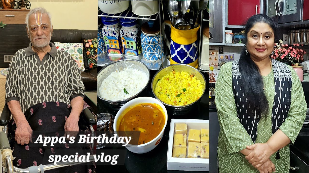 Appa's Birthday special thaligai||#dailyvlog #food #tamil #lunch #love ...