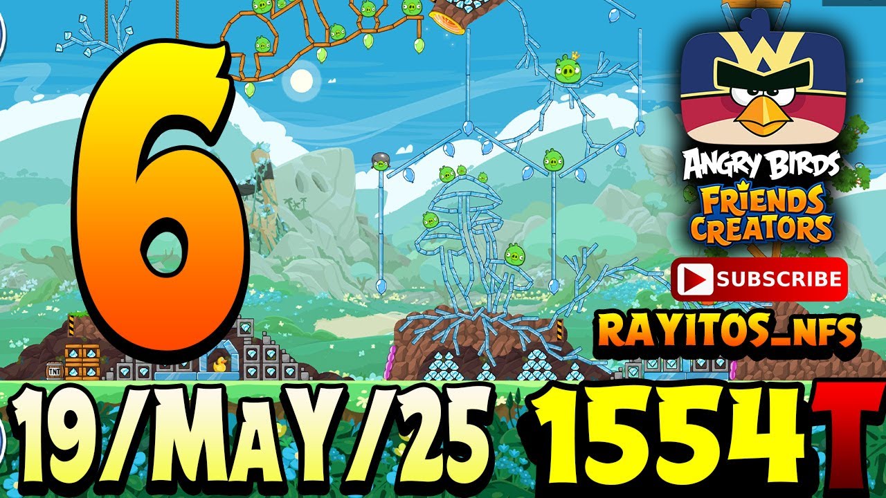Angry Birds Friends Level 6 Tournament 1554 Highscore POWER-UP ...