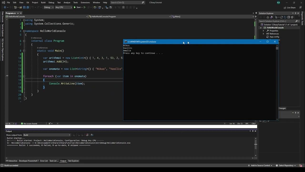 C# ForEeach - CSharp στα Ελληνικά Μάθημα 9 - YouTube